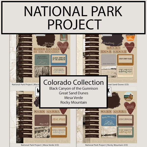 National Park Project Colorado Collection | Digital Art