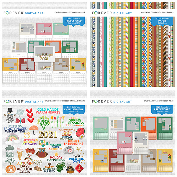 Calendar Collection 2021 Bundle | Digital Art
