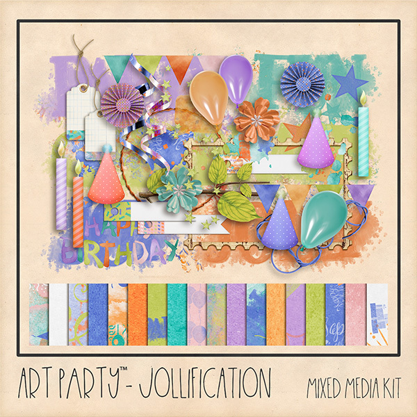 Jollification Mixed Media Kit | Digital Art