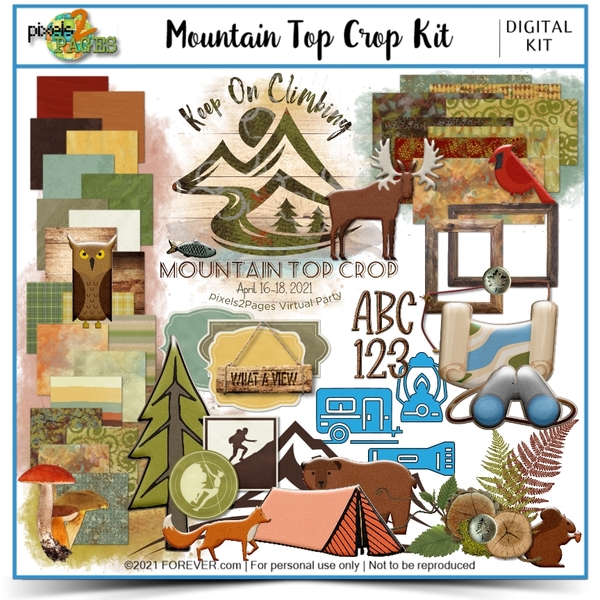 Mountain Top Crop Kit | Digital Art