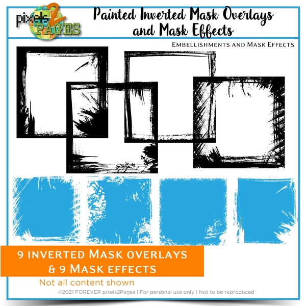 Painted Inverted Mask Overlays and Mask Effects | Digital Art
