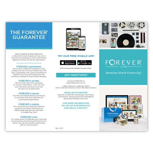 FOREVER Brochures 25-pack | Merchandise
