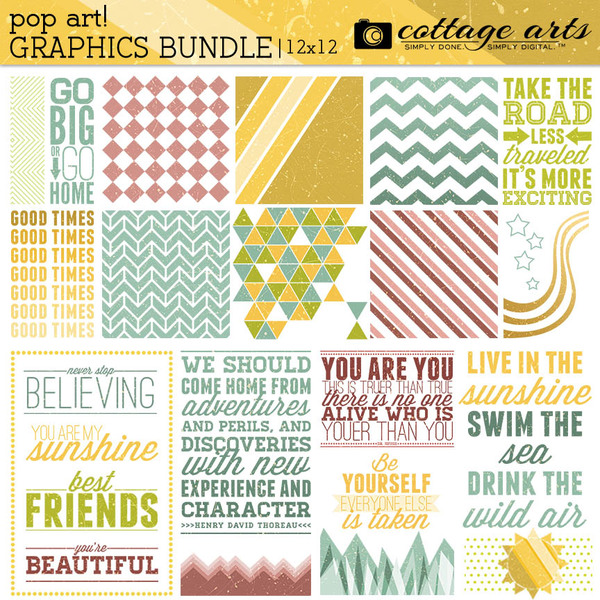 Pop Art Graphics Bundle | Digital Art
