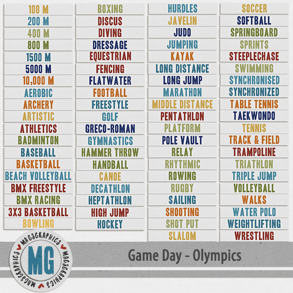 Game Day Olympics Bundle | Digital Art
