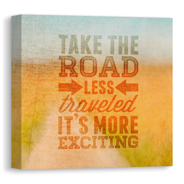 Road Less Traveled Canvas | Canvas Print | FOREVER.com