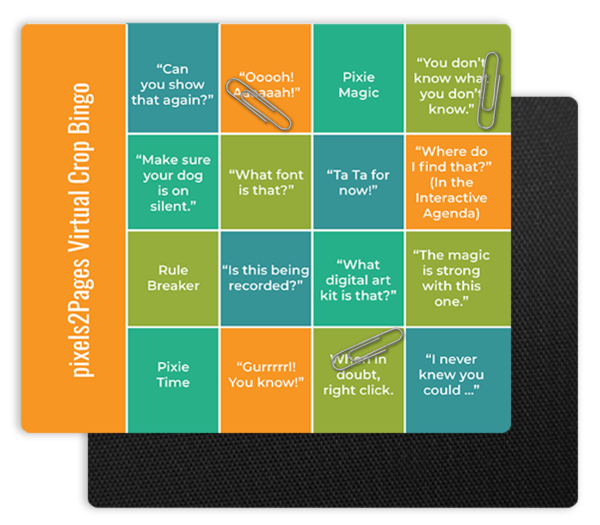 pixels2Pages Virtual Crop Bingo Mouse Pad | Mouse Pad