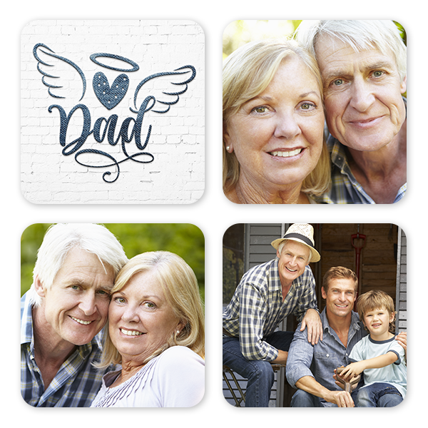 Angel Dad Coasters | Coaster Set | FOREVER.com
