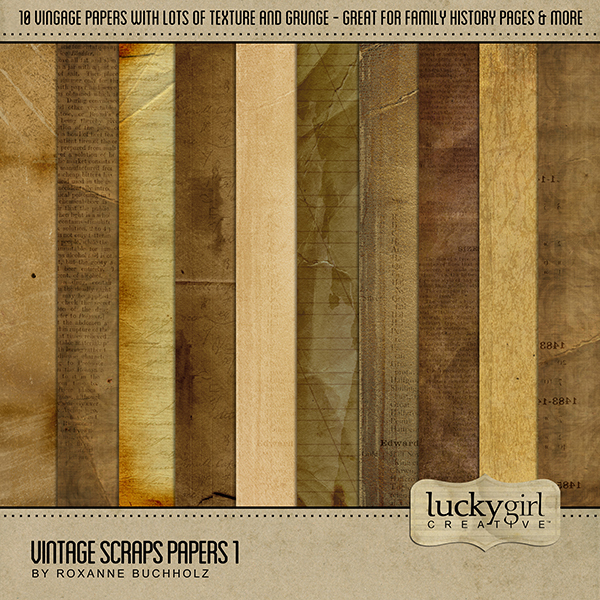 Vintage Scraps Kit 1 | Digital Art