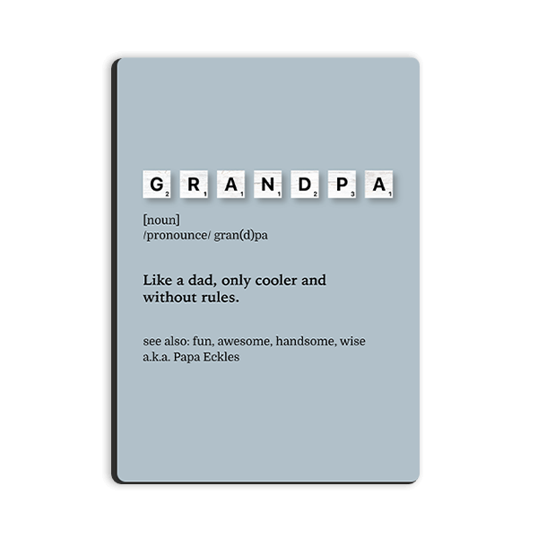 Scrabble Grandpa Tabletop | Tabletop Panel | FOREVER.com
