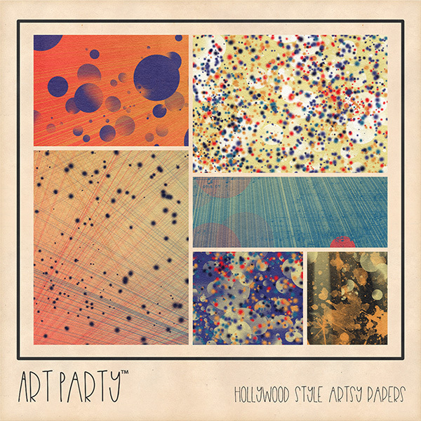 Hollywood Style Artsy Papers | Digital Art