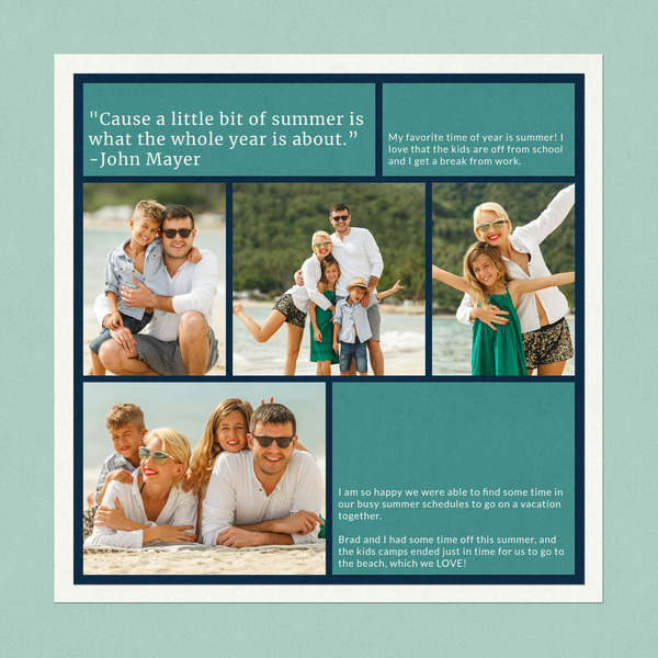 Hues of Summer Pre-Designed Book | Digital Art