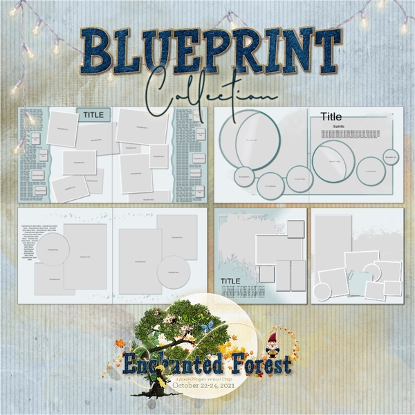Enchanted Forest Crop Blueprint Collection | Digital Art