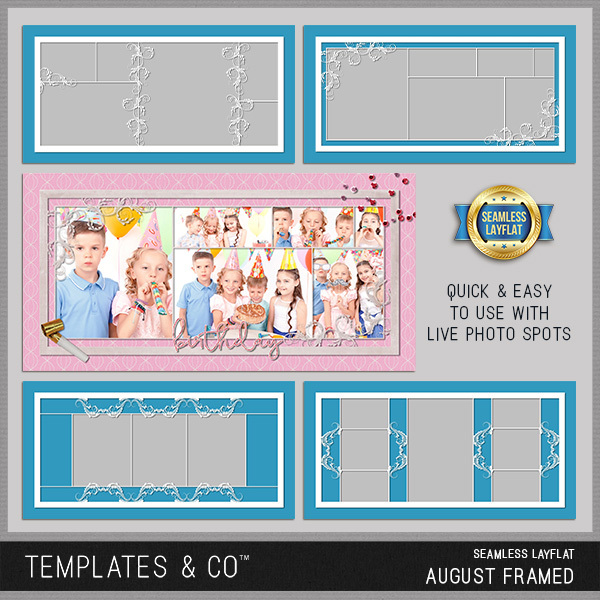 Seamless Layflat August Framed | Digital Art