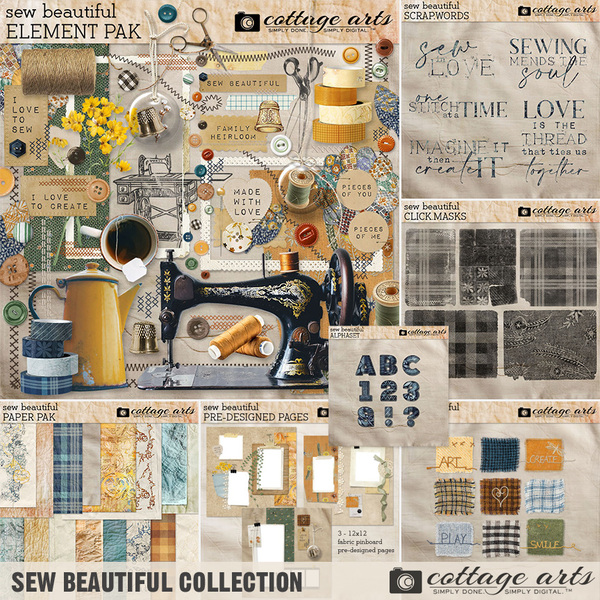 Sew Beautiful Collection | Digital Art