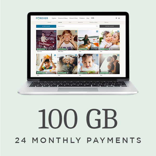 100 GB FOREVER Storage Payment Plan | Storage