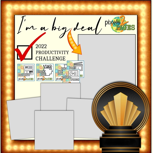 I'm a Big Deal p2P Productivity Challenge Badge Template | Digital Art