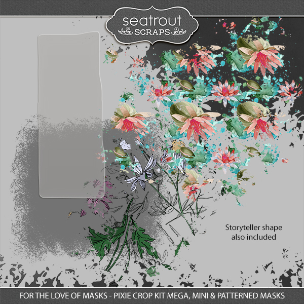 For the Love of Masks - Pixie Crop Kit | Digital Art