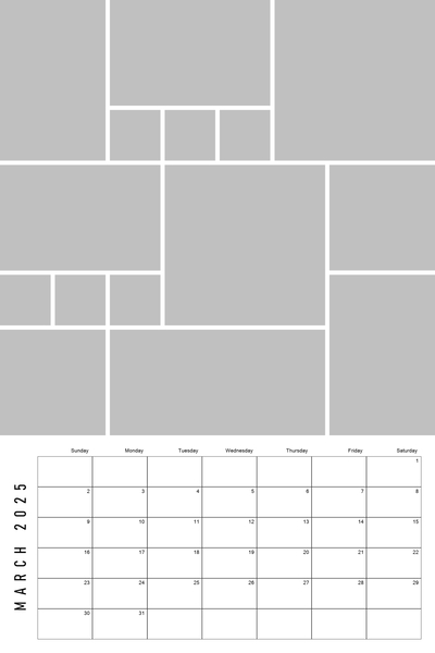 2025 Collage Calendar 12x18 | Digital Art