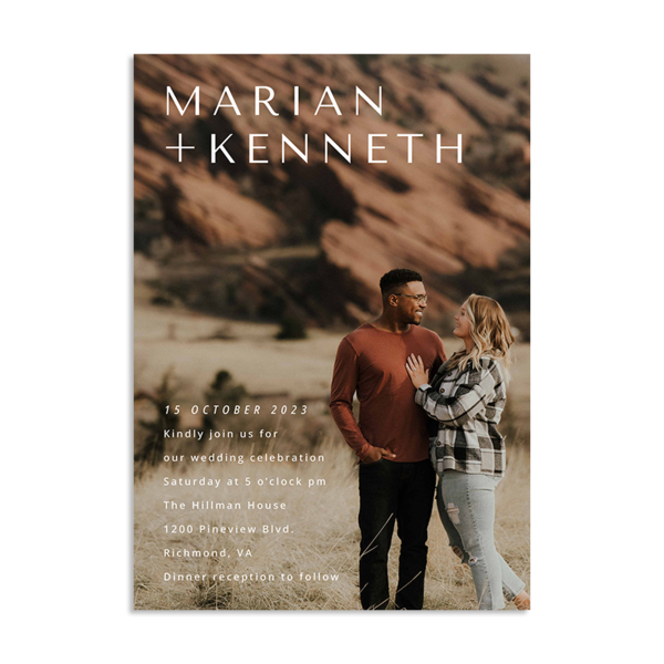 Marian Wedding Invitation | Photo Card | FOREVER.com