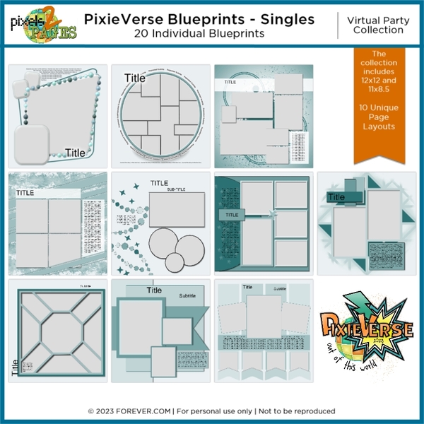 PixieVerse Blueprints - Singles | Digital Art