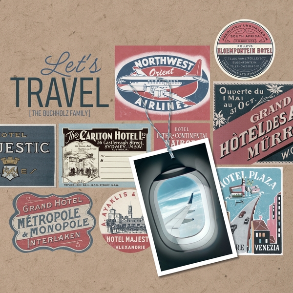 Hotel Luggage Labels 2 | Digital Art