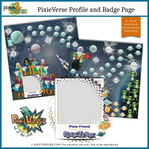 PixieVerse Profile and Badge Pages | Digital Art
