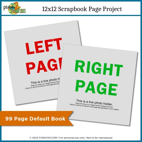 12x12 Scrapbook Page Project (99-page Default Book project) | Digital Art