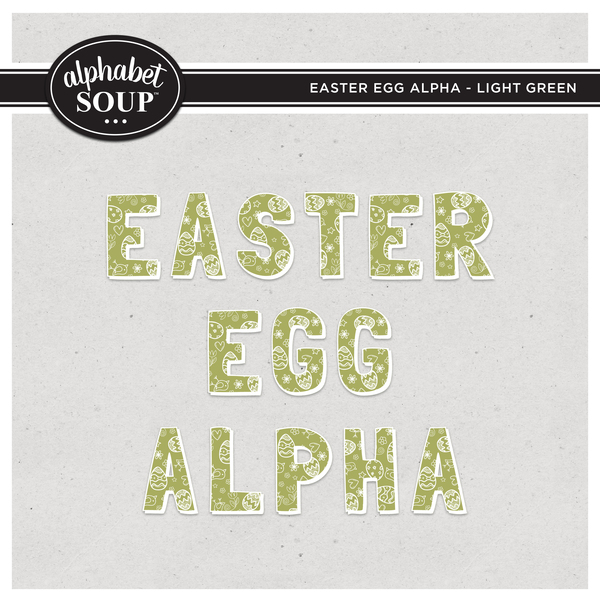 Easter Egg Alpha - Light Green | Digital Art
