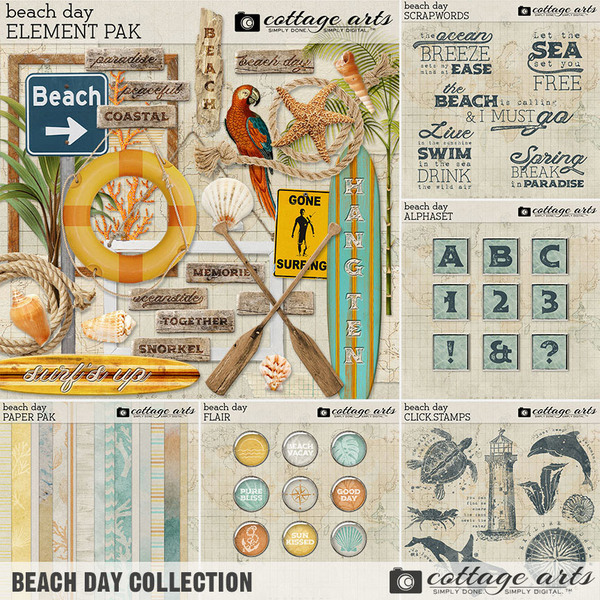 Beach Day AlphaSet | Digital Art