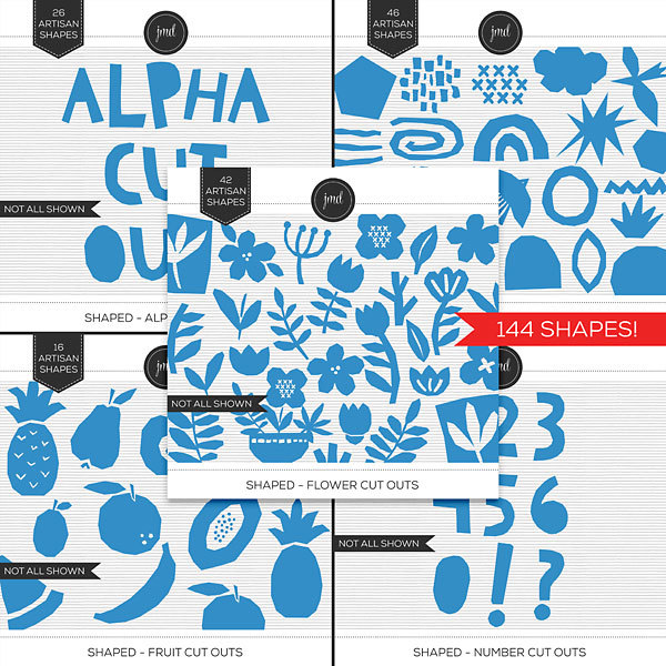 Shaped Cut Outs Bundle Digital Art Shaped Cut Outs Bundle Digital Art