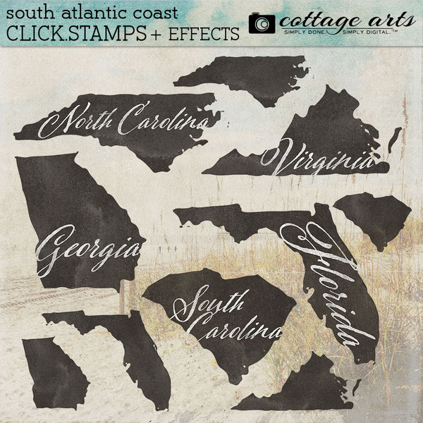 South Atlantic Coast Collection | Digital Art