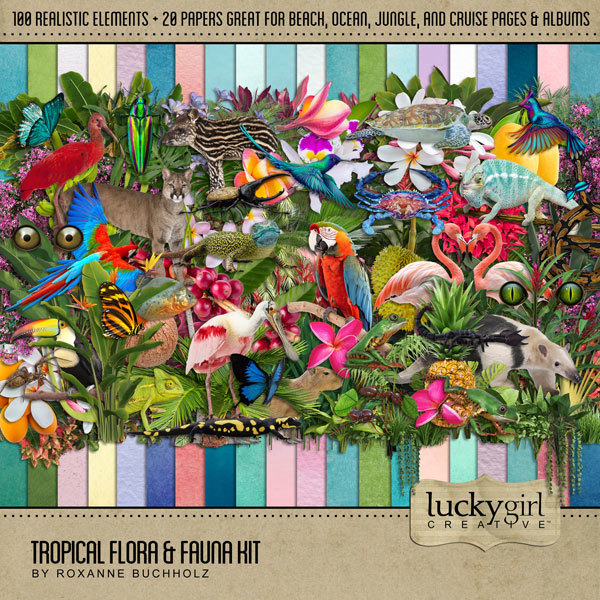 Tropical Flora & Fauna Mega Bundle | Digital Art