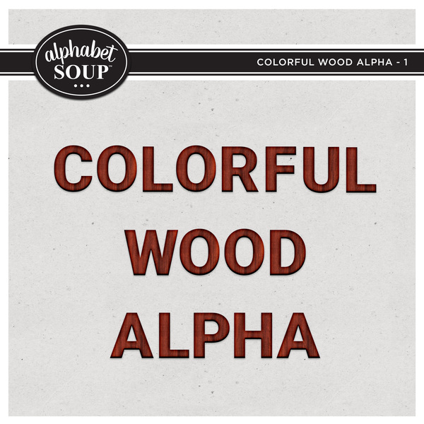 Colorful Wood Alpha Bundle | Digital Art