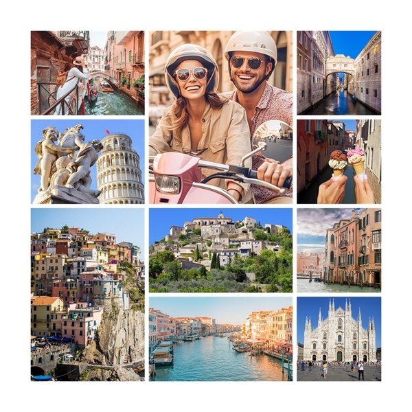 Classic Collage 10 Photos | Digital Art