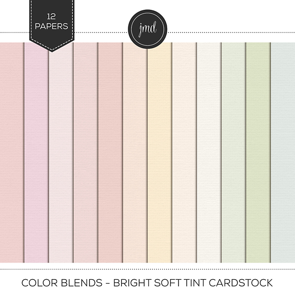 Color Blends 1 - Soft Tint Cardstock Bundle | Digital Art