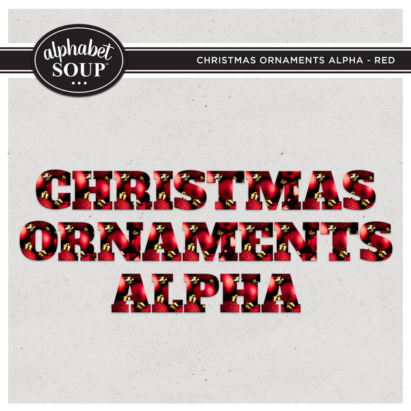 Christmas Ornaments Alpha Bundle | Digital Art