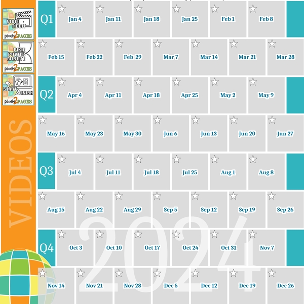 2024 p2P Productivity Challenge Templates | Digital Art