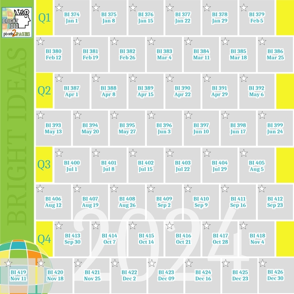 2024 p2P Productivity Challenge Templates | Digital Art