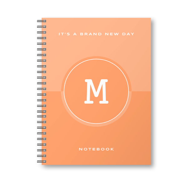 Two-Tone Monogram Notebook | Notebook | FOREVER.com