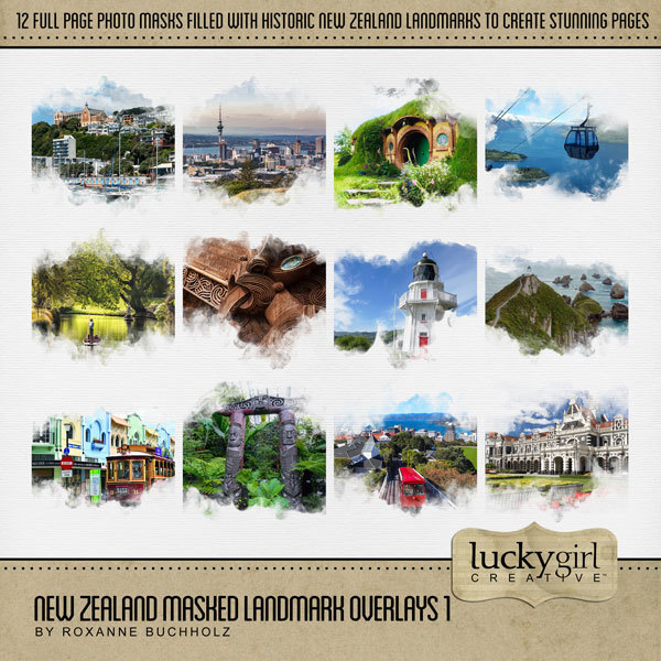 New Zealand Masked Overlays Bundle | Digital Art