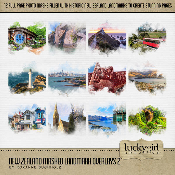 New Zealand Masked Overlays Bundle | Digital Art