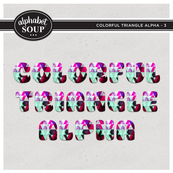 Colorful Triangle Alpha Bundle | Digital Art