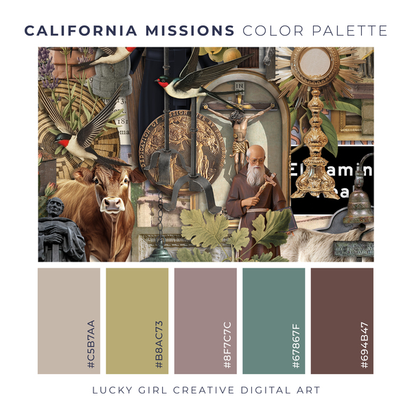 California Missions Bundle | Digital Art