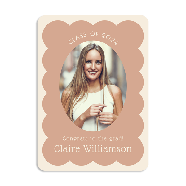 Boho Scalloped Graduation | Photo Card | FOREVER.com