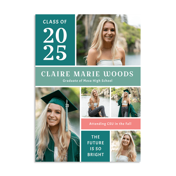 Mod Color Collage Graduation | Photo Card | FOREVER.com