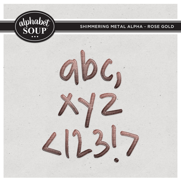 Shimmering Metal Alpha - Bundle | Digital Art