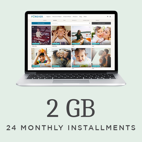 2 GB FOREVER Storage Payment Plan | Storage