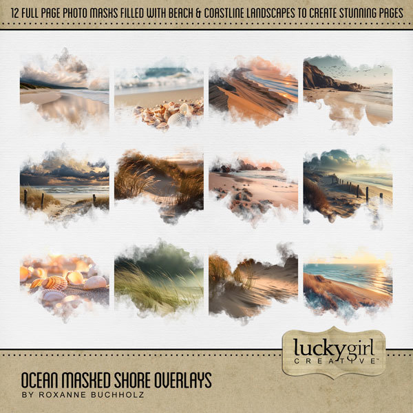 Ocean Masked Overlays Bundle | Digital Art