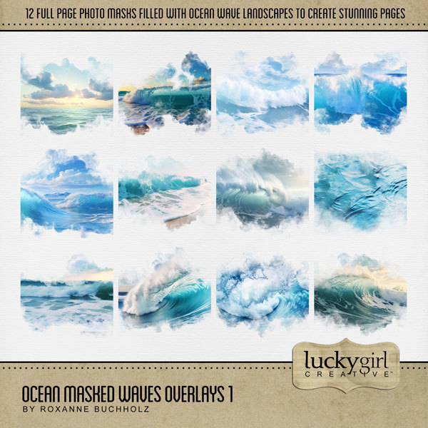 Ocean Masked Overlays Bundle | Digital Art