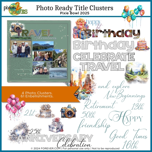 Photo Ready Title Clusters | Digital Art